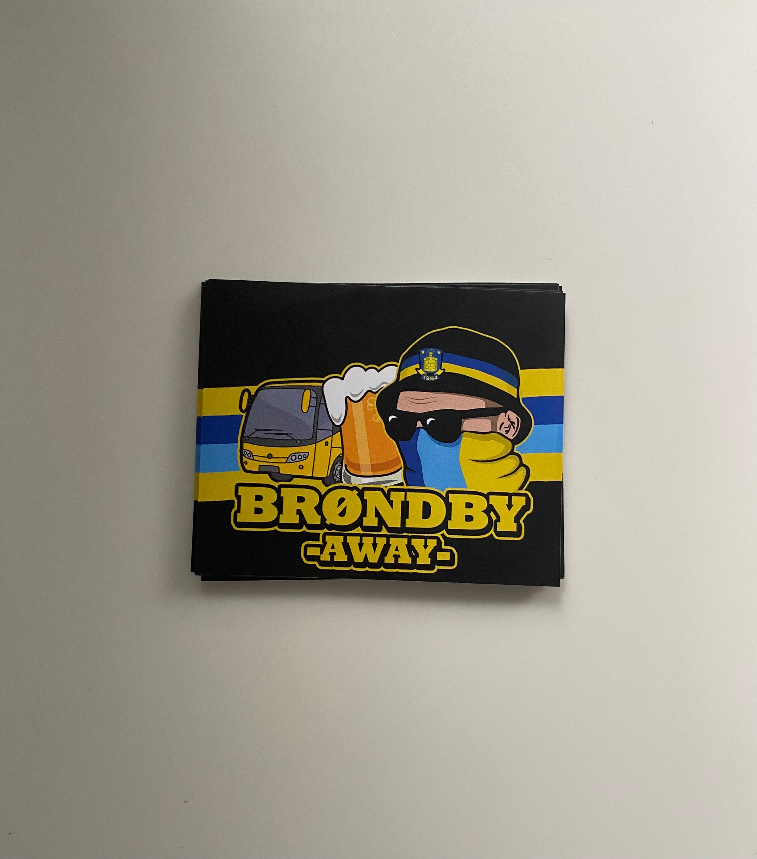 Brøndby Away Sticker 50 stk – Vestegnen Stickers